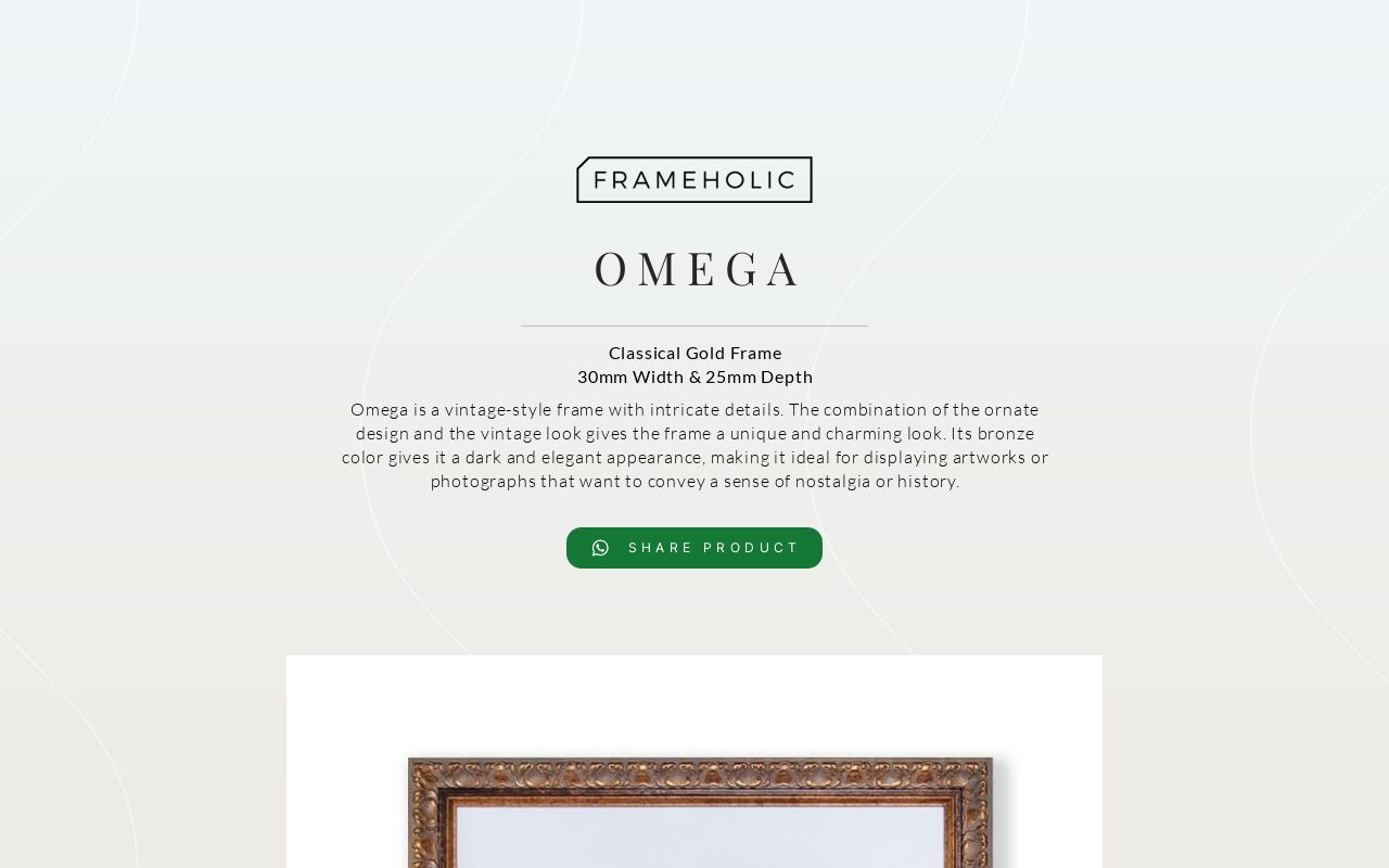 Omega | Frameholic Catalogue